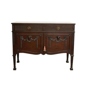 Adam Style Mahogany Cabinet with Ram Head Medallions - Cabinets ...