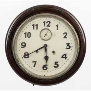 19th Century American Wall Clock with Time and Strike Movement - Clocks ...