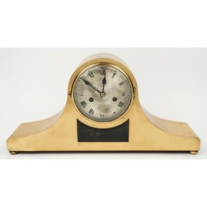 Brass Napoleon Hat Mantle Clock with American Movement, 20th Century ...