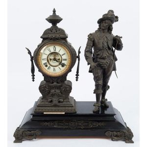 Antique figural clock - price guide and values