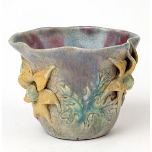 Castle Harris Pottery Vase with Applied Floral Decoration - Castle ...