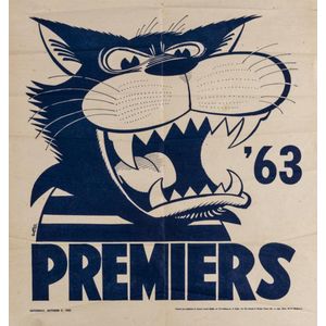 AFL/VFL WEG posters and cartoons memorabilia - price guide and values