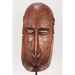 Dogon Dama Ancestral Mask with Custom Stand, Mali, 52cm Total - African ...