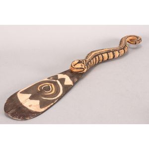 Gogodala Snake Dance Paddle: Traditional Papua New Guinea Decorative ...