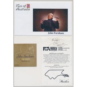 John Farnham (Australia), music memorabilia - price guide and values