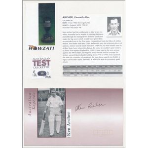 Cricket memorabilia autographs, signatures and correspondence ...