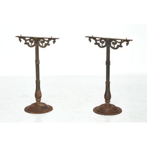 Victorian Cast-Iron Table Pedestals: Elegant Pair for Classic Décor ...