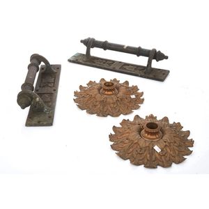 Metal door handles and ceiling light fixtures for industrial design ...