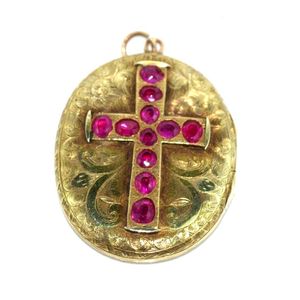 Antique ruby locket - price guide and values