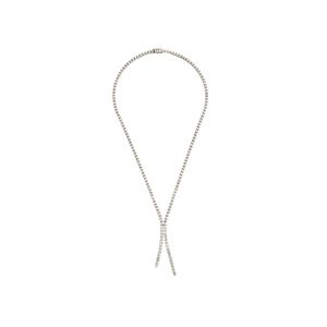 Dazzling 18ct White Gold Diamond Lariat Necklace, 14.60ct - Necklace ...