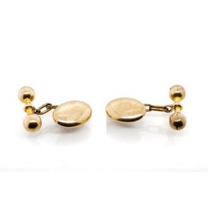 Gold cufflinks with various gemstones - price guide and values