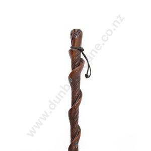 Vintage carved wooden Maori tokotoko (walking sticks) - price guide and ...