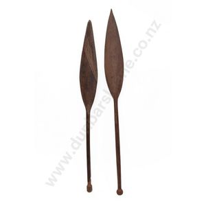 Pair of Canoe Paddles: 147cm and 138cm in Height - New Zealand Maori ...