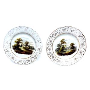 Antique Mason's English Ironstone Castle Plates, 24 cm Diameter ...