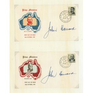 Memorabilia relating to Australian Prime Ministers - price guide and values