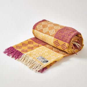 Te Ariki Wool Travel Rug with Tukutuku Panel Pattern - Rugs & Carpets ...