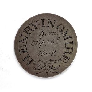 Convict Love Token: Engraved English Coin, 3.25cm Diameter - Convict ...