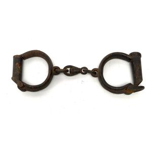 Convict handcuffs and manacles, Australian Colonial, Port Arthur ...