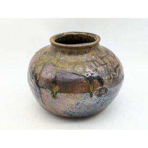 Milton Moon Drip Glazed Studio Pottery Vase, Signed, Ovoid Form - Moon ...