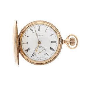 Prescot Rolled Gold Full Hunter Pocket Watch - Watches - Pocket & Fob ...