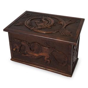 An Australian blackwood fuel box with sloping lift-top, four… - Boxes ...