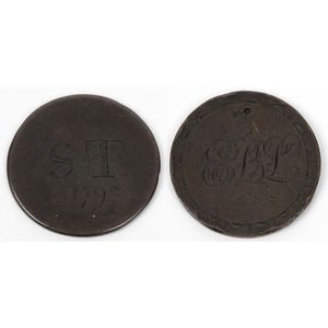Engraved Love Tokens from 1799: S.T. and E.B.L. Monogram - Convict ...