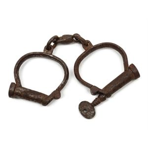 Convict handcuffs and manacles, Australian Colonial, Port Arthur ...