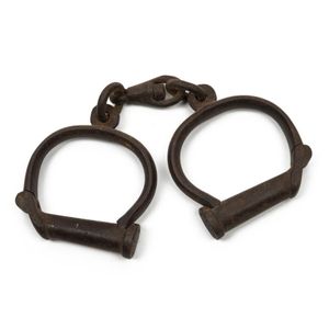 Thompson No.29 Convict Handcuffs, 19th Century, 23cm Wide - Convict ...
