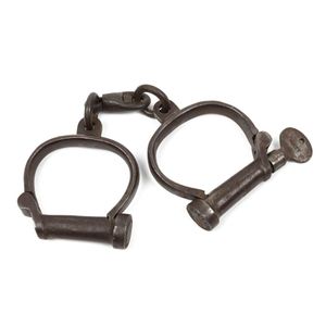 Convict handcuffs and manacles, Australian Colonial, Port Arthur ...