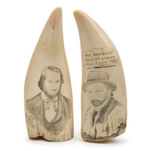 Davidson Family Scrimshaw: Five Generations on Whale's Teeth Portrait ...