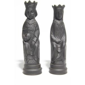 Wedgwood Black Basalt Chess Pieces: Queen and Bishop - Games & Puzzles ...
