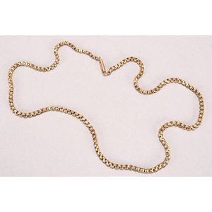 9ct Gold Box Link Chain, Stamped 9c, Weight 12.05gm - Necklace/Chain ...
