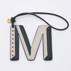 Mulberry White and Green Leather 'M' Bag Charm with Box - Zother ...