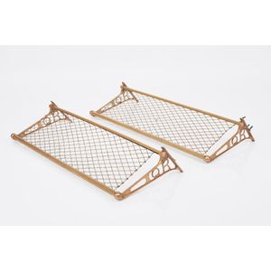 Antique Queensland Railway Carriage Brass Luggage Racks, circa 1900 ...