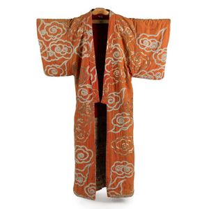 Golden Clouds: Japanese Kabuki Robe with Intricate Embroidery ...