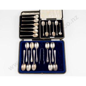 Three Sets of Sterling Silver Tea & Coffee Spoons Collection - Flatware ...