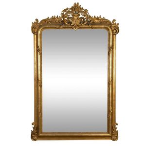 Extravagant Rococo Style Crest and Floral Motif Moulded Frame - Mirrors ...