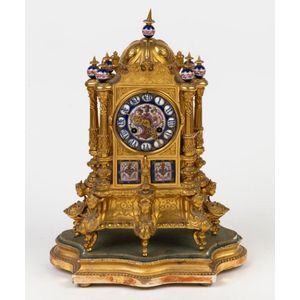 Sevres style porcelain mantel clock by Le Roy & Fils - Clocks - Figural ...