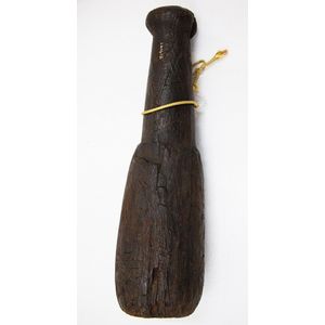 Wooden Fern Root Pounder with Handgrip from John Lawford Estate - New ...