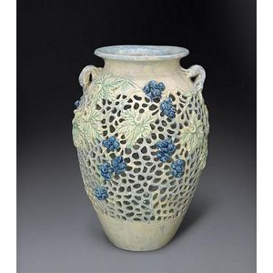 Pierced Studio Pottery Vase by Castle Harris - Castle-Harris, John ...