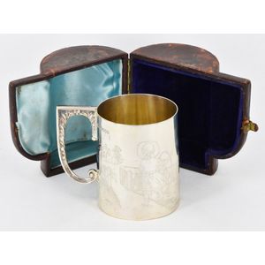 Engraved Victorian Sterling Silver Cup with Original Case - Mugs, Cups ...
