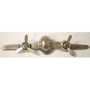 925 Silver Aircraft Brooch with Moving Propellers - Brooches - Jewellery