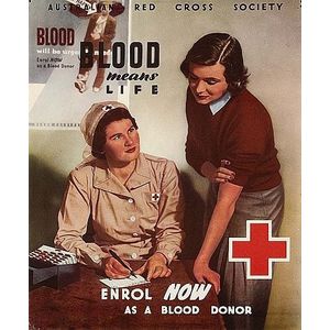 Posters promoting the Red Cross - price guide and values