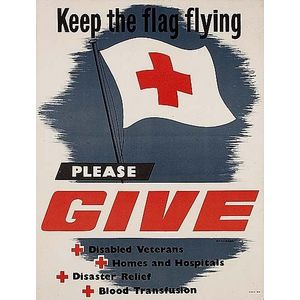 Posters promoting the Red Cross - price guide and values