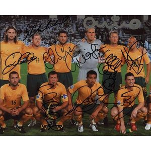 Signed Socceroos Team Photo with Star Players' Autographs - Sporting ...