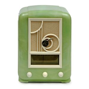 Green Mullard Radio with White Bezels and Knobs - Radios ...