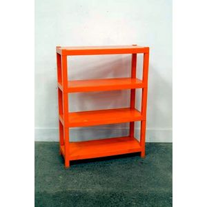 Vintage Orange Modular Shelving Unit - Kitchenalia - Bakelite & Plastic ...