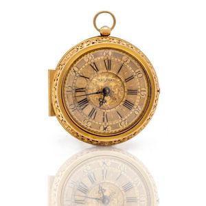 Rare Gold Clock-Watch by Daniel Delander, English Circa 1705 - Clocks ...