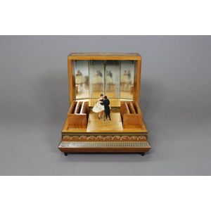 French Music Cigarette Box with Dancing Figures - Musical Boxes ...