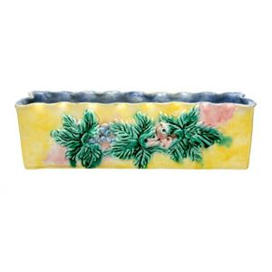 Castle Harris Pottery Trough Vase with Floral Decoration - Castle ...